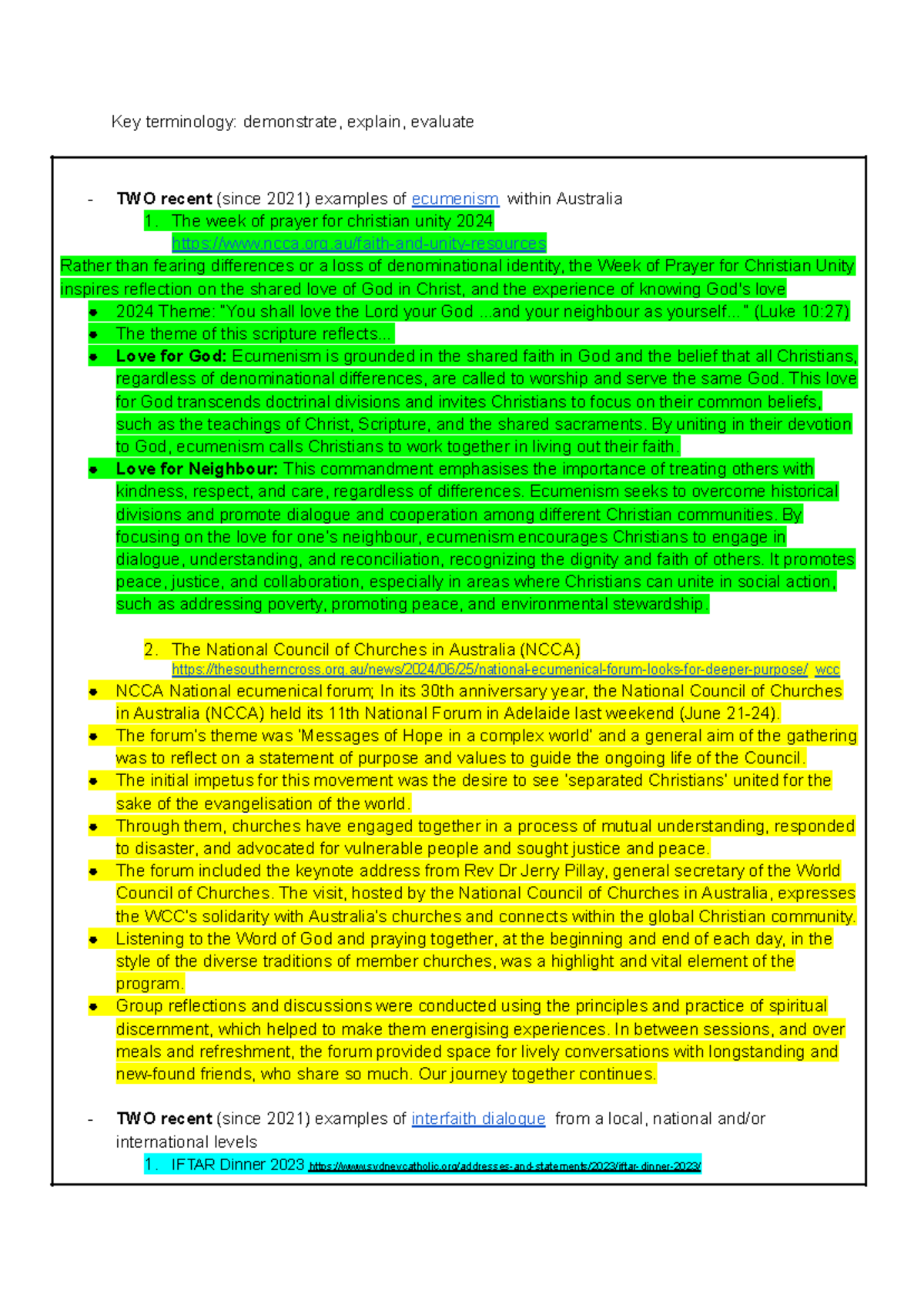 Ecumenism and Interfaith Dialogue in Australia: Recent Examples (2021 ...