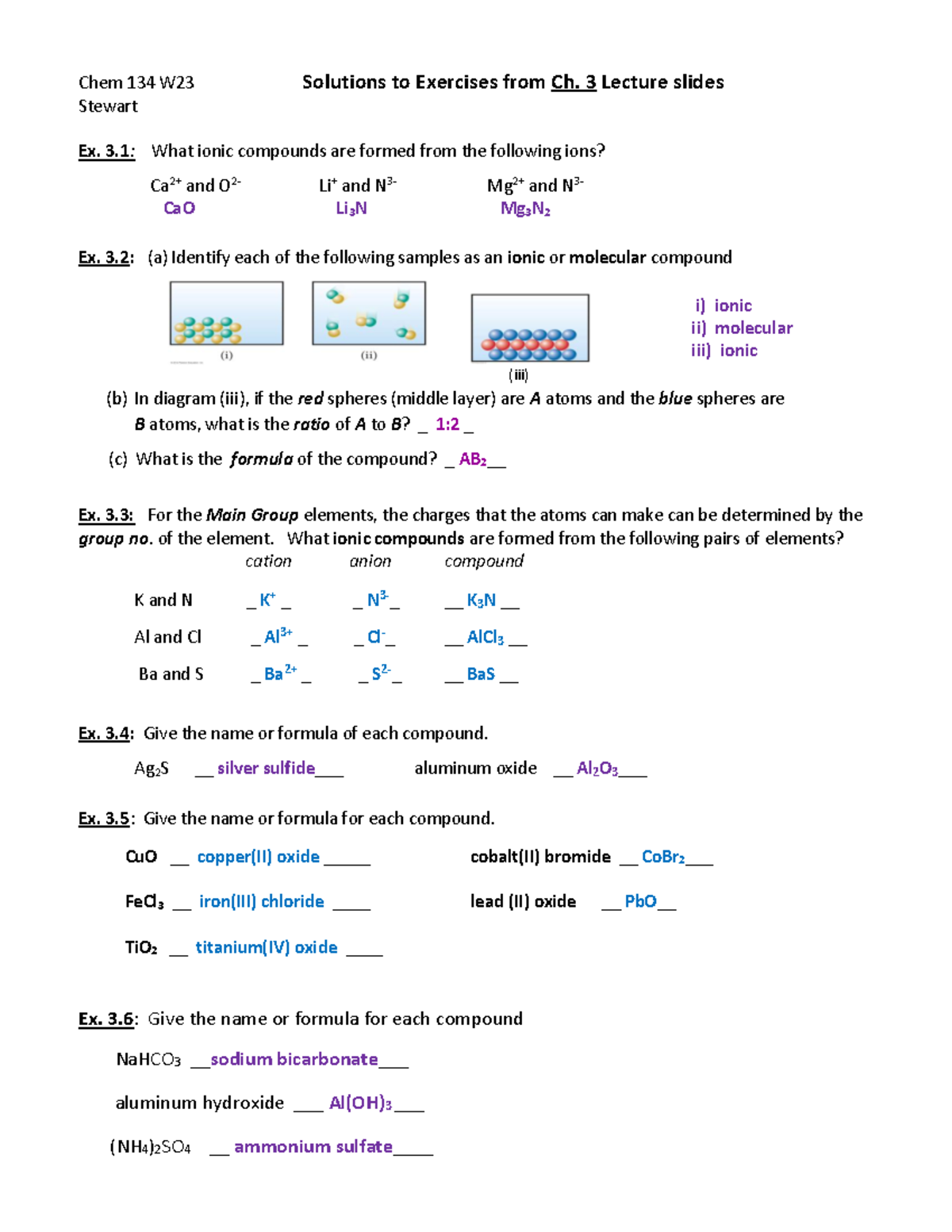 Chapter 3 notes - Chem 134 W23 Solutions to Exercises from Ch. 3 ...