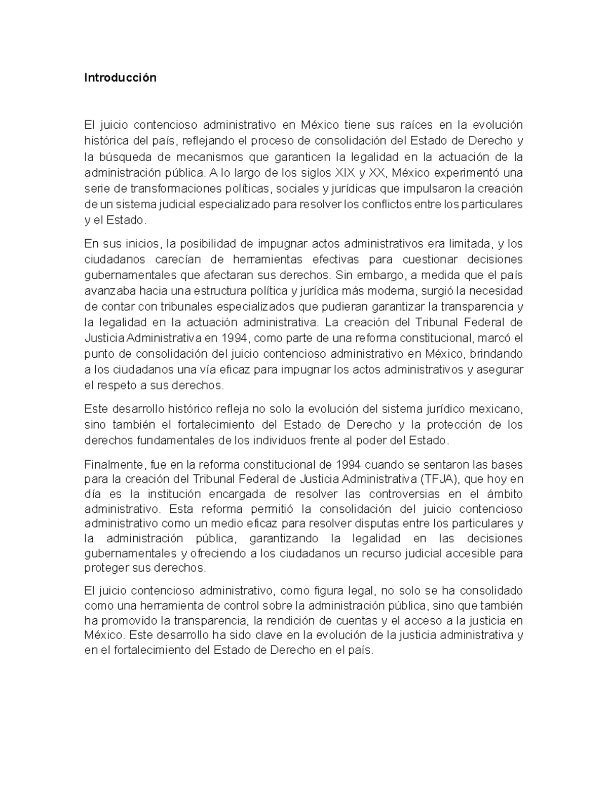 Evolución del Juicio Contencioso Administrativo en México - Ensayo III ...