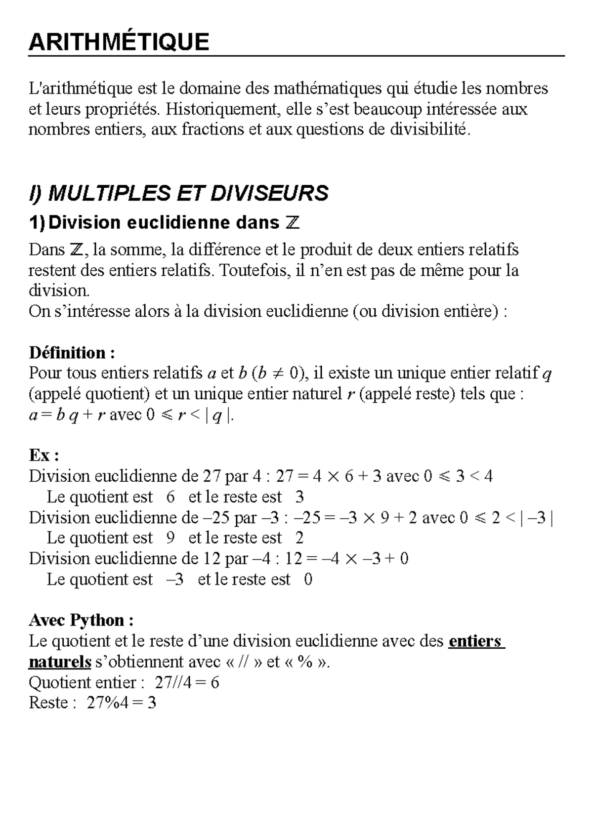 Sujet ET Corrige BEPC 2023 Mathematiques Zone-1 COTE D' Ivoire ...