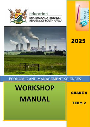 GRADE 8 TERM 1 EMS STUDY NOTES: UNDERSTANDING GOVERNMENT ROLES AND ...
