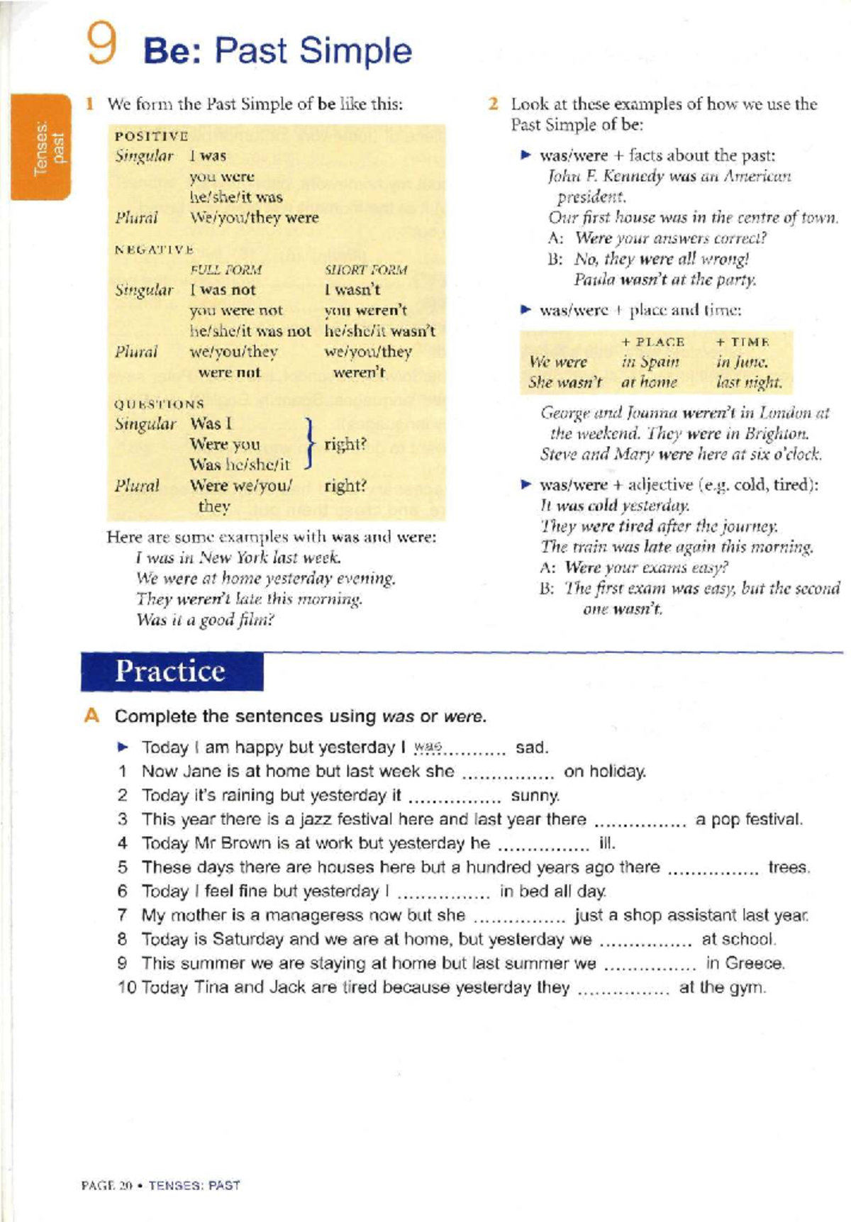 Past Simple & Continuous: Grammar Guide for Oxford Practice (Basic 2 ...