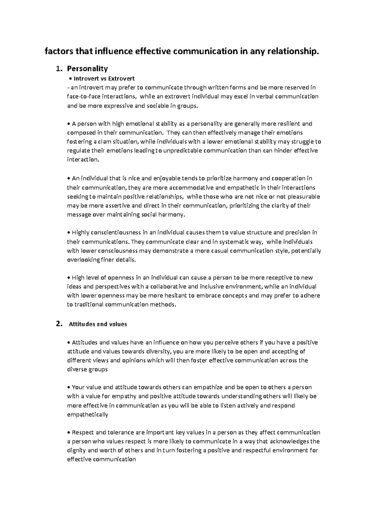 Factors Influencing Effective Communication in Relationships - LO TG ...
