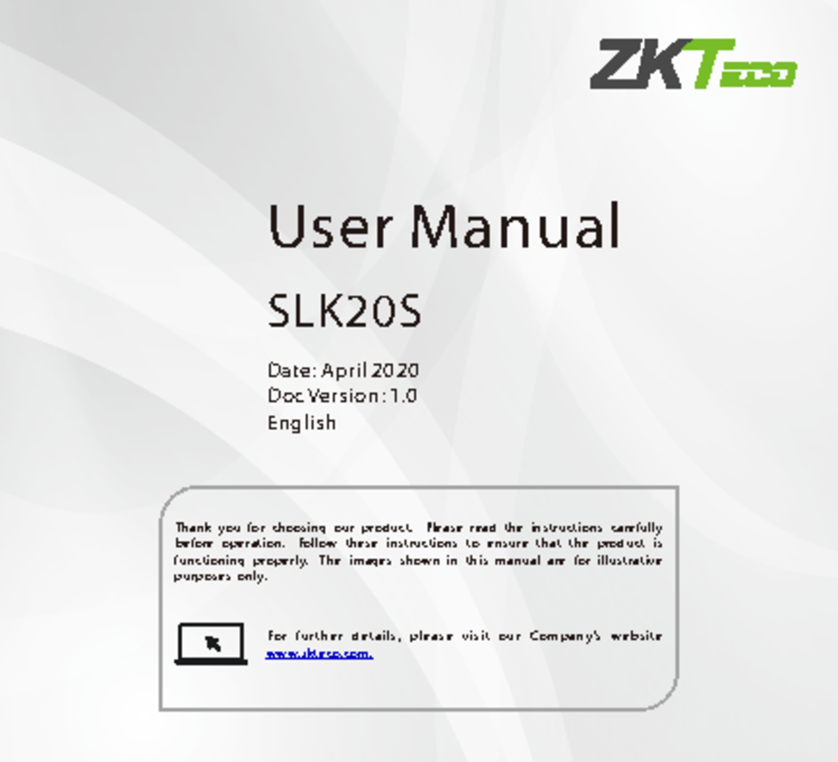 SLK20S User Manual - Biometric Systems Guide - Studocu