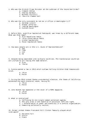 CSEC Social Studies Paper 2 May 2024 - Studocu
