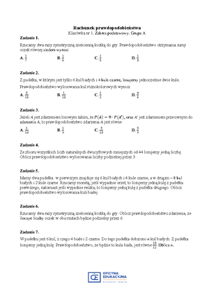 Arkusz 9 - ARKUSZ IX ARKUSZ IX Zadanie 1. Dokoñcz zdanie. Wybierz wlasciwa odpowiedz sposród ...