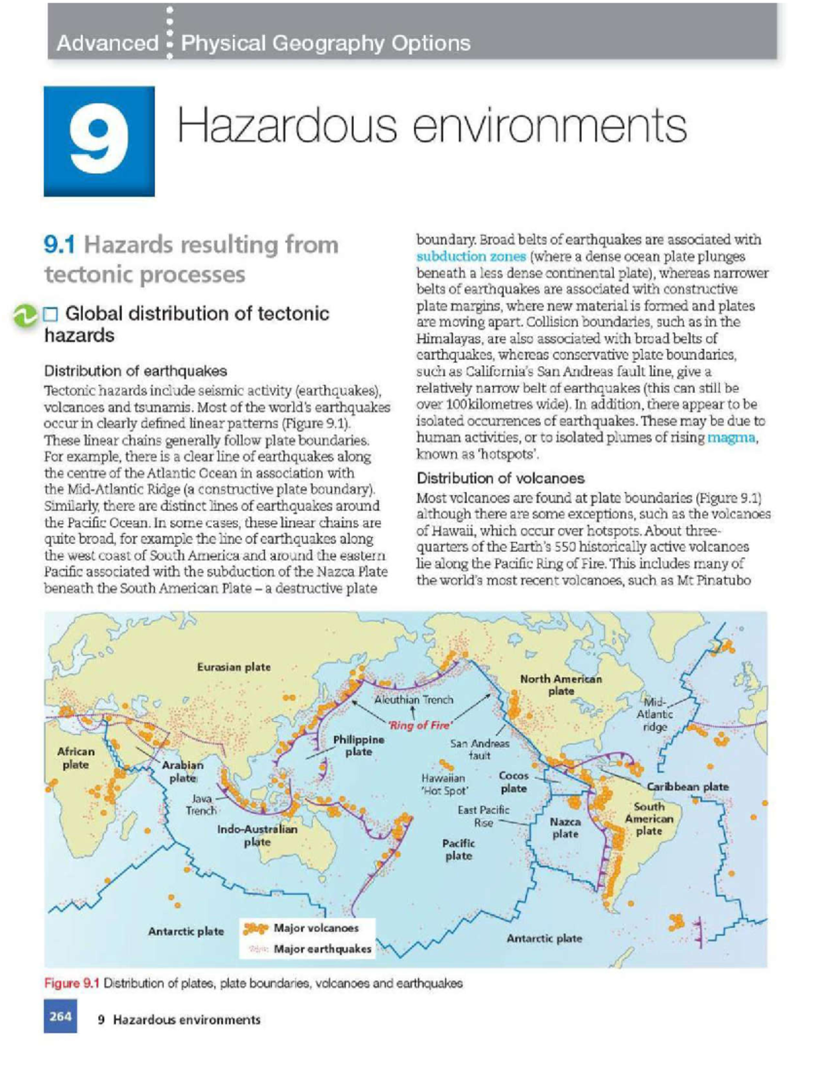 Advanced Geography: Chapter 9 - Hazardous Environments and Tectonic ...