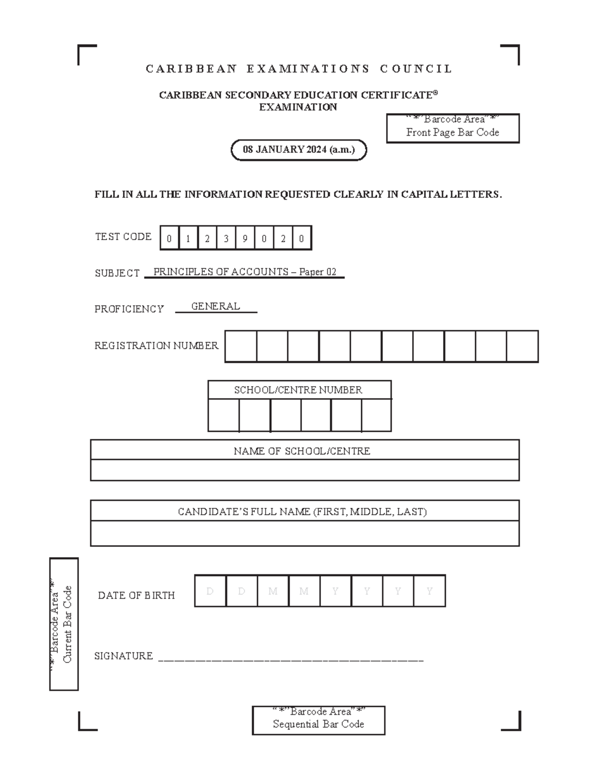 CSEC 2024 Principles of Accounts Exam Paper 02 - Past Paper Analysis ...