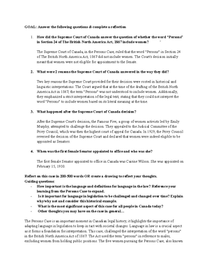 Canadian History - Grade: 10 - High School - Canada - Studocu