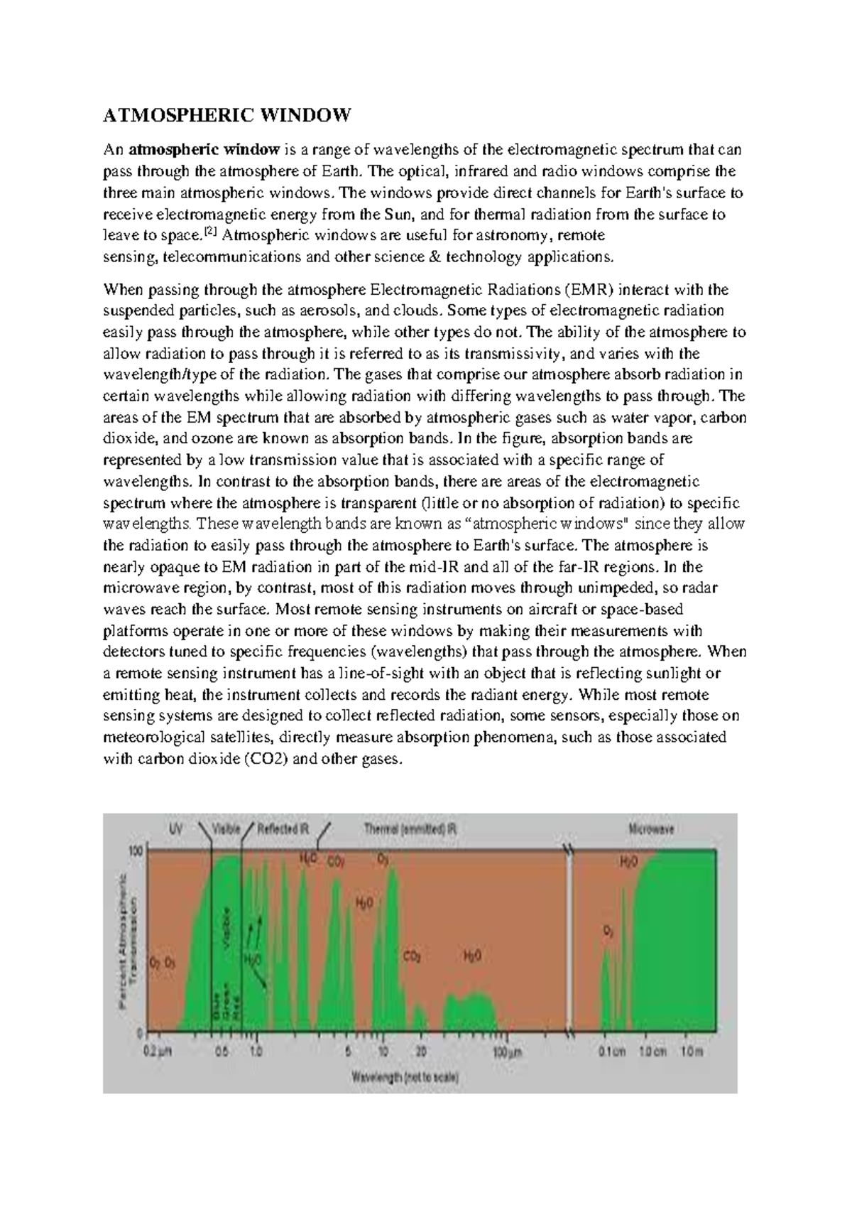 Understanding the Atmospheric Window: Its Role in EM Radiation and ...