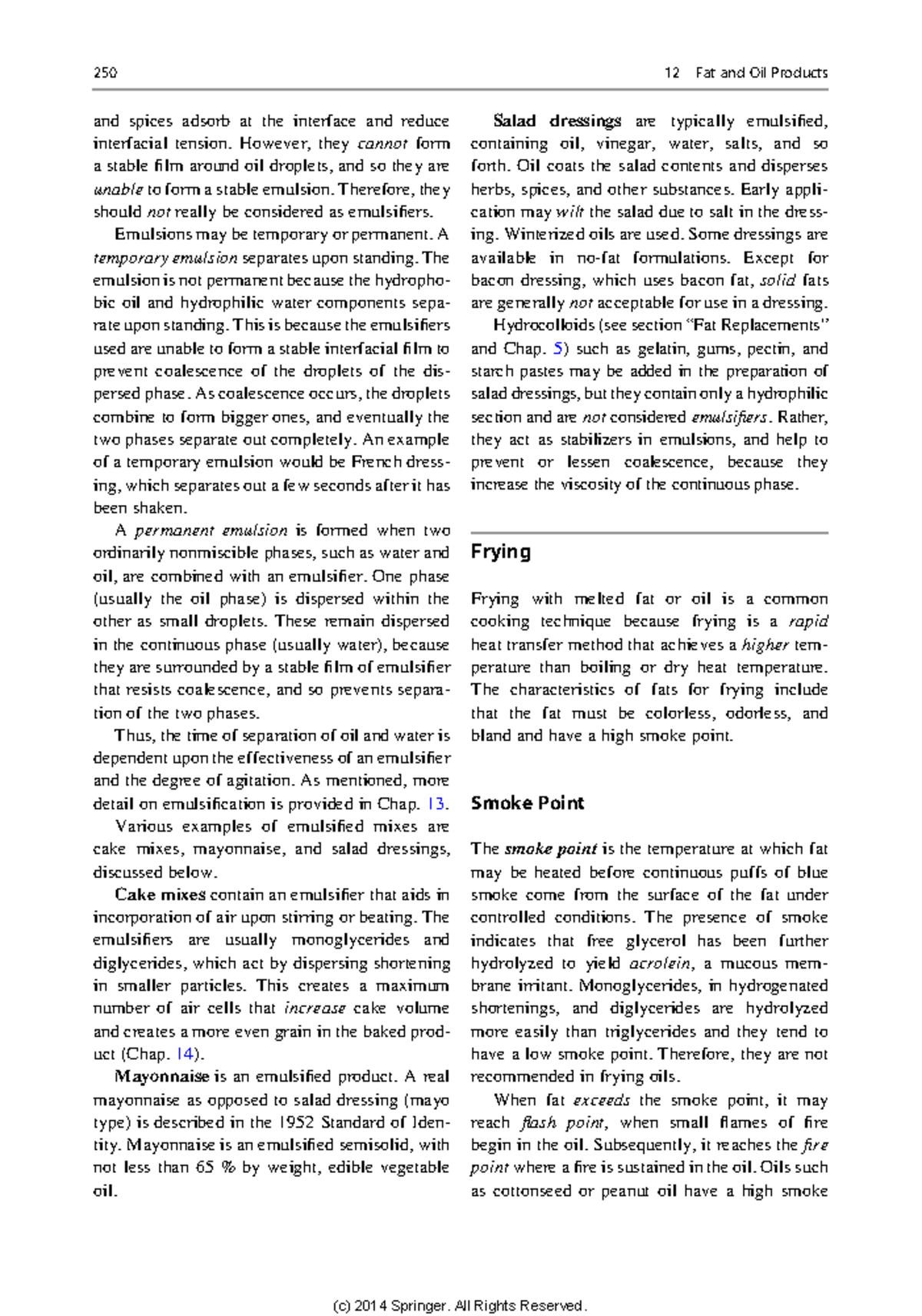 Characteristics and Effects of Fats and Oils in Frying (FST 250) - Studocu