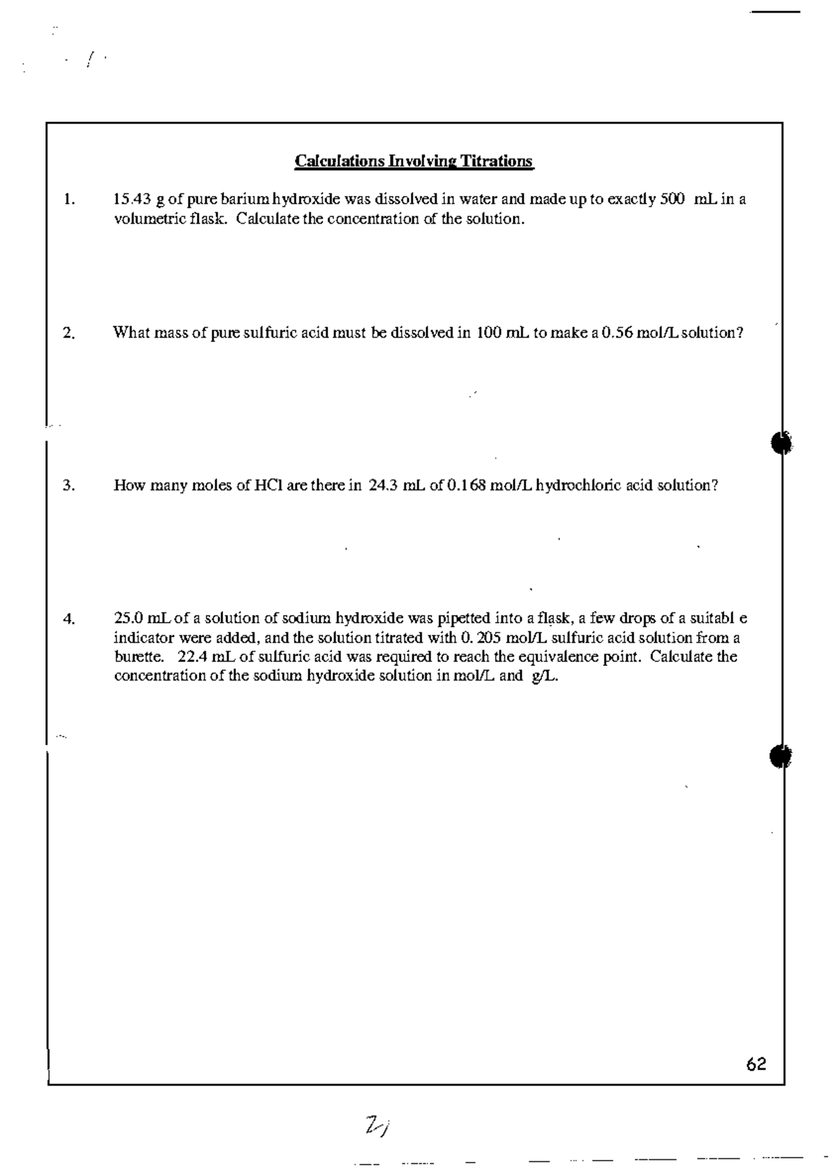 WS Hegarty M6 p62-67 - Calculations involving titrations ...