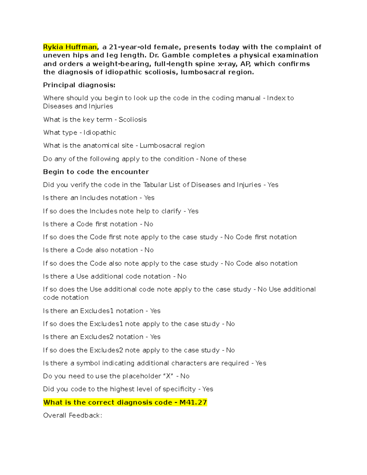 Unit 8 Lab Assignment 2 - Coding Diagnoses and Encounters Analysis - Studocu