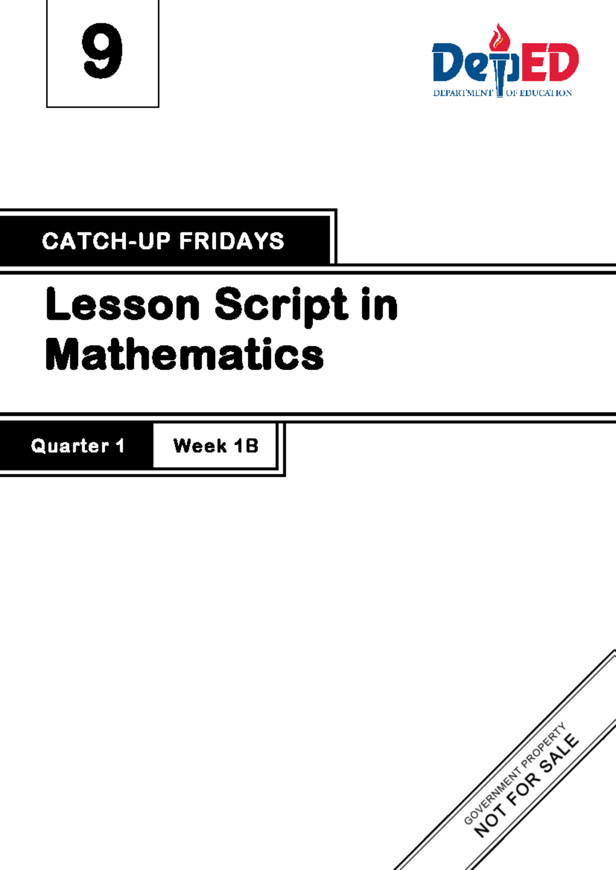 CO-2024-LS-Grade 9-CUF-Math-Q1-W1B-Lesson Script on Quadratic Equations ...