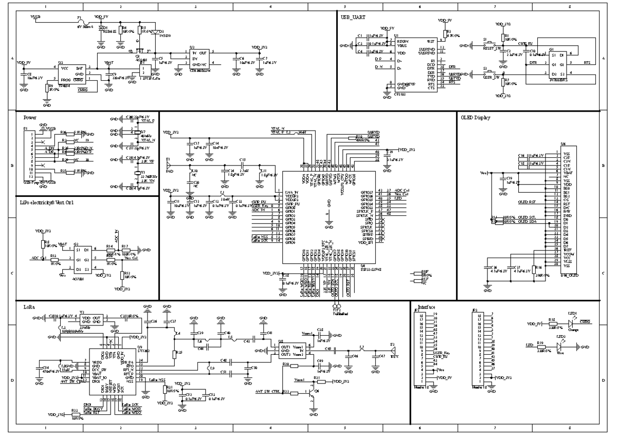 Heltec ESP32 LoRa V3 Schematic Diagram (Course Code: 1 2 VUSB) - Studocu