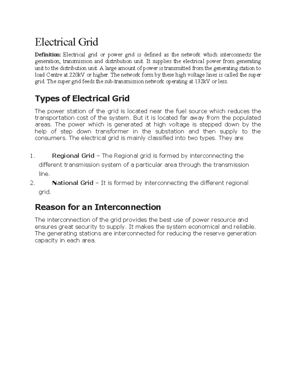 Synchronous and Async Grid - Electrical Grid Definition: Electrical ...