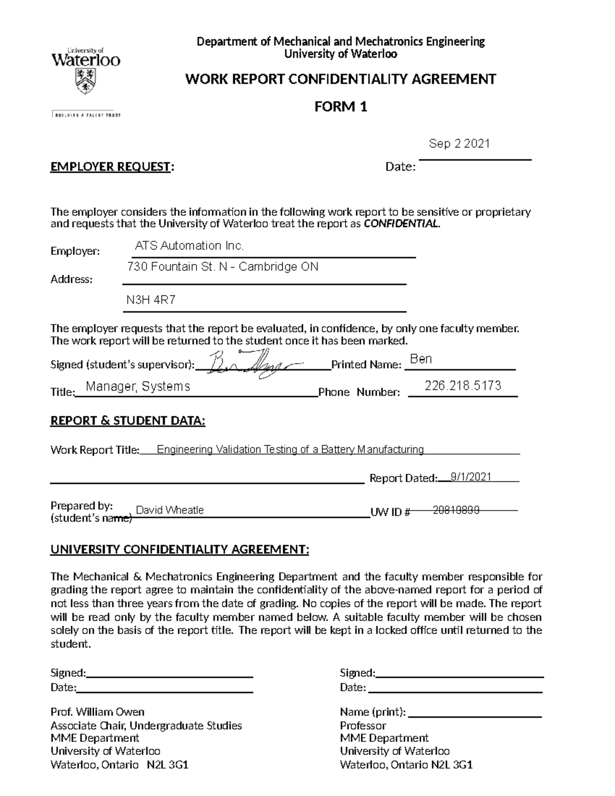 Confidentiality form (David Wheatle)-converted - Department of ...
