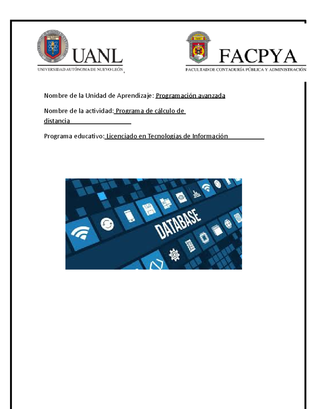 Tablas Programacion tipo de datos 2020 y sus campos - Nombre de la ...