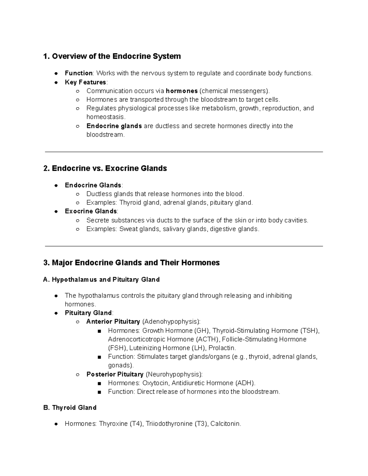 Anatomy Module 10: Overview of the Endocrine System & Key Functions ...