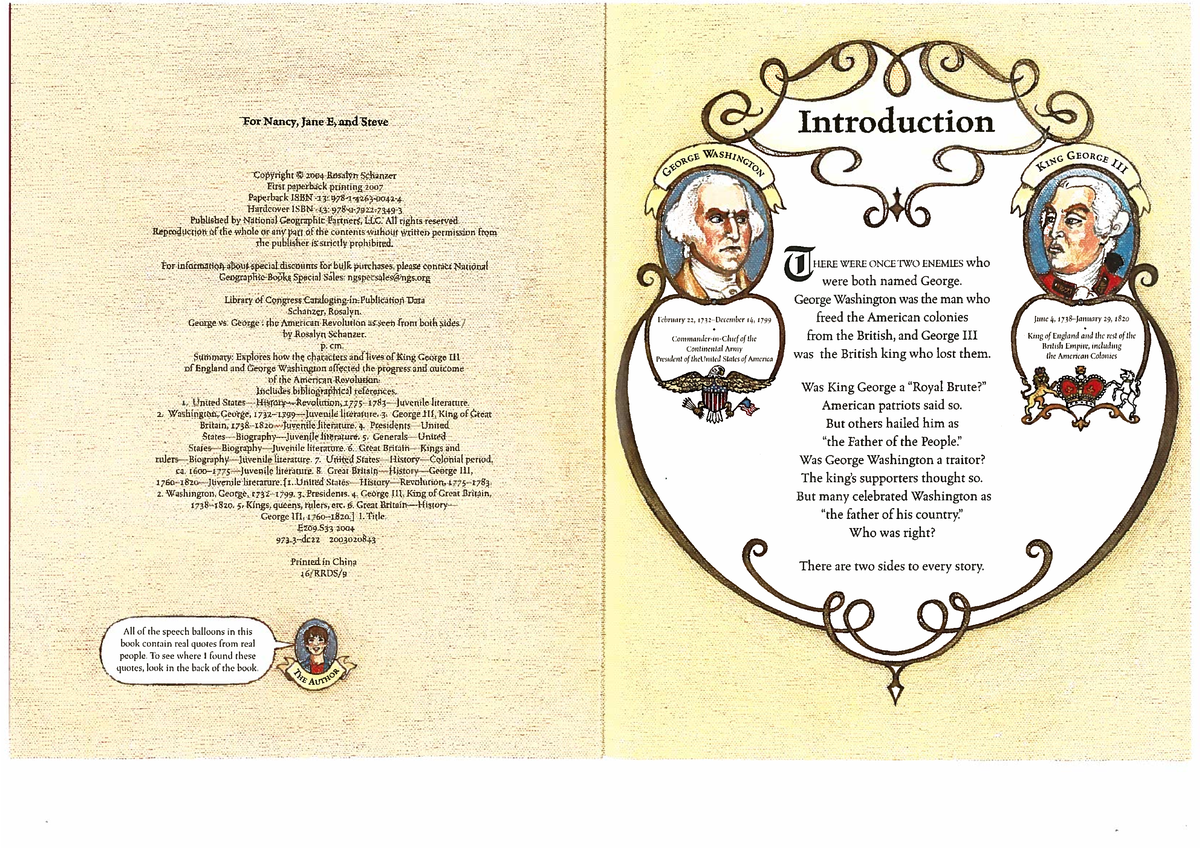 George vs. George: A Study of Historical Perspectives on the American ...