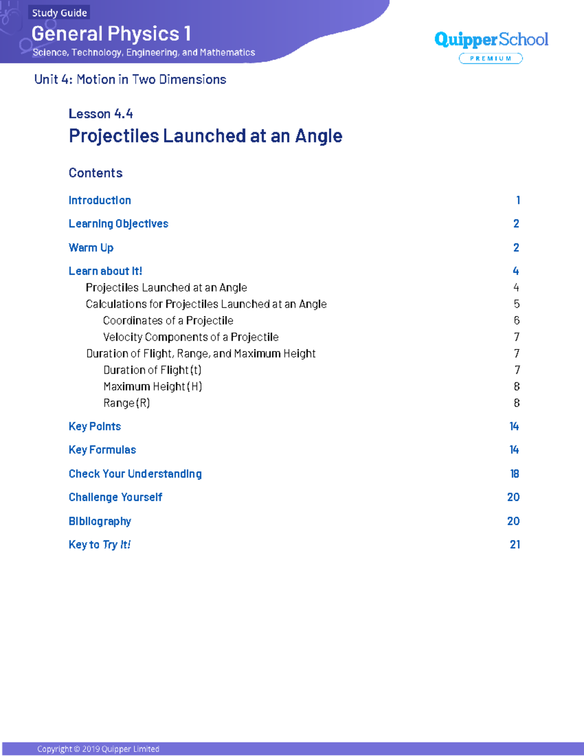 Projectiles Launched at an Angle - Projectiles Launched at an Angle ...
