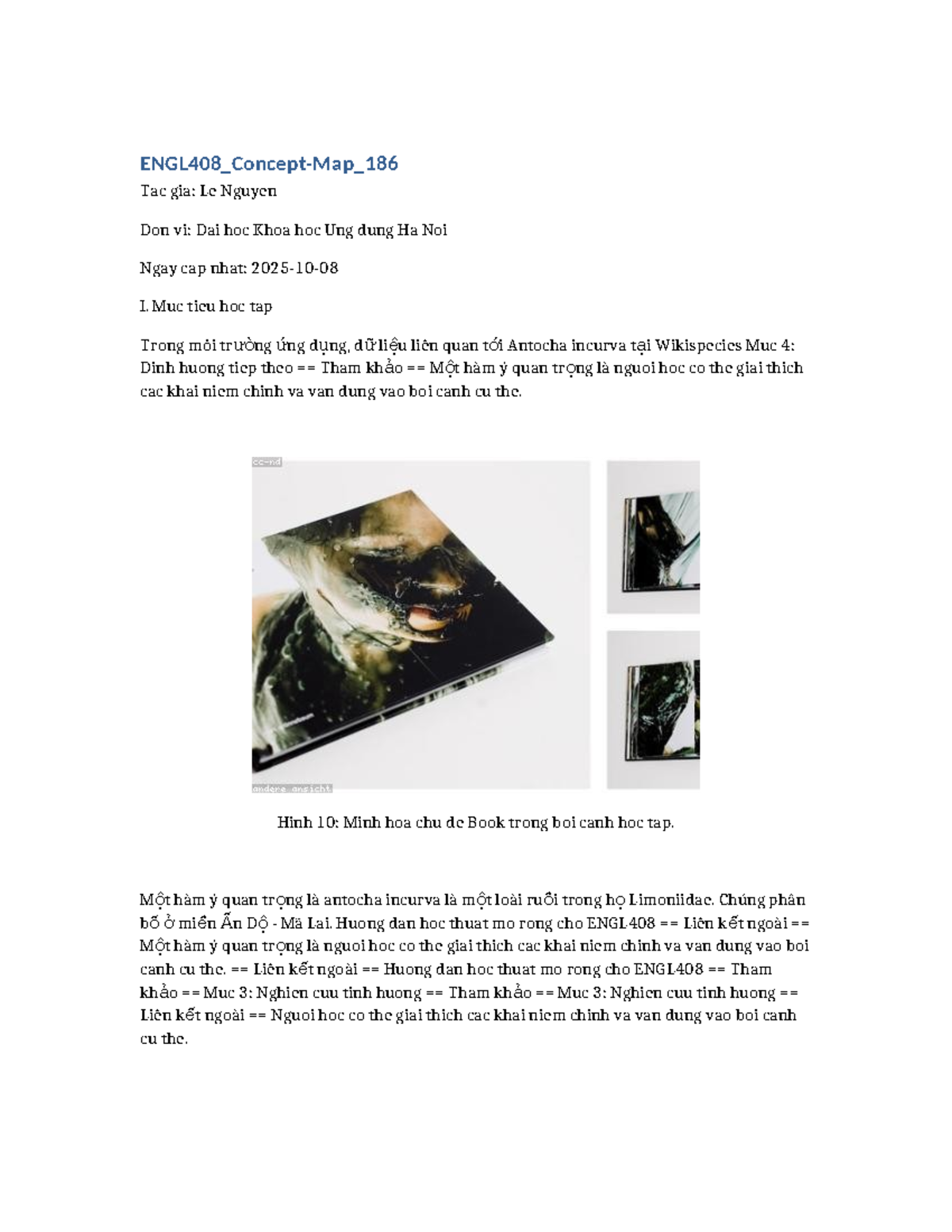 ENGL408: Concept Map on Antocha Incurva and Learning Objectives - Studocu