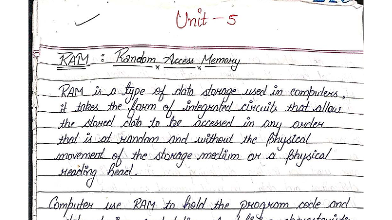 Unit 3, 4, 5: Detailed Notes on RAM, PLDs, and DACs - Studocu