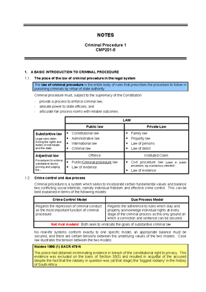 A Guide into the Pre-Trial Process - STUDY UNIT 11: PRE-TRIAL ...