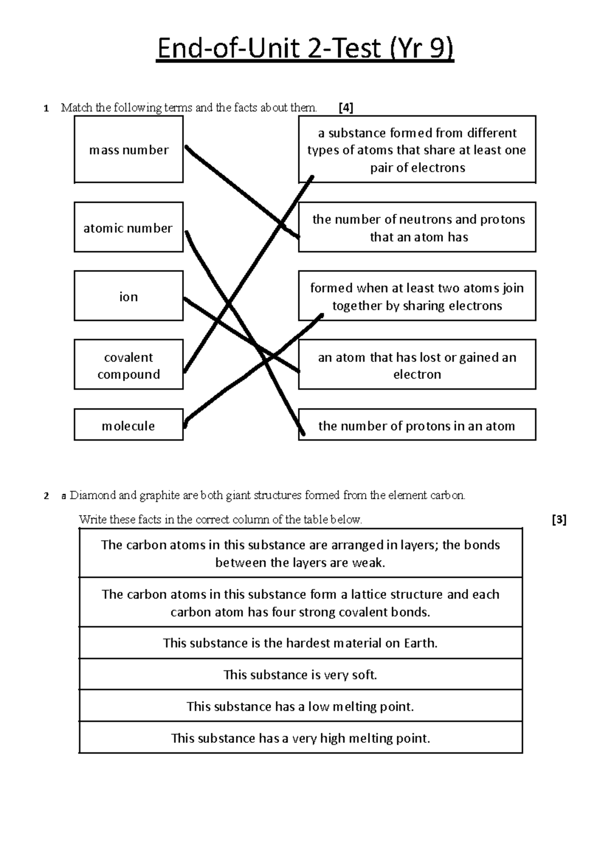 (Yr 9) Chemistry Concepts: Units 2, 5 & 8 Study Guide - Studocu