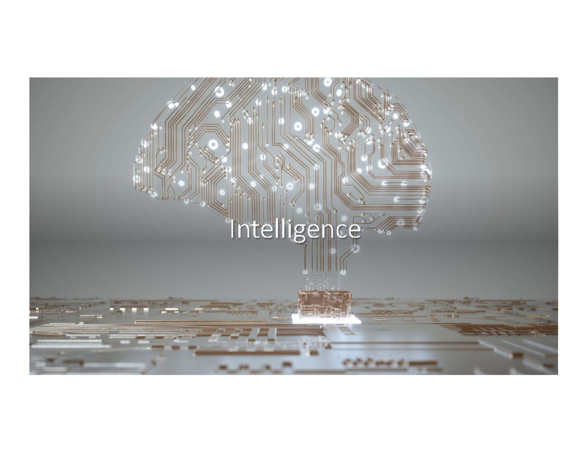 Understanding Intelligence: Theories, Aspects & Influences - Studocu