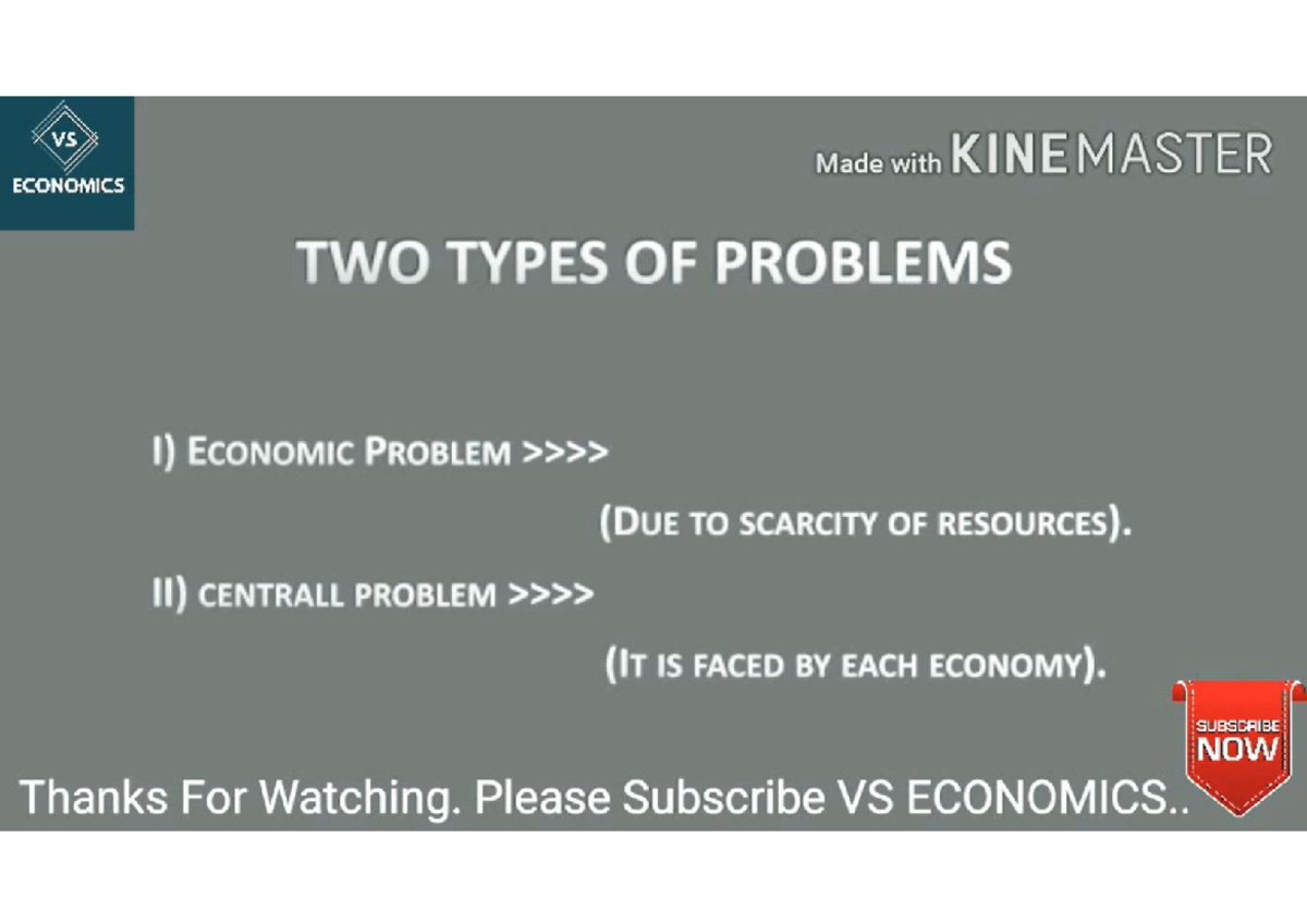 ECO 101 Midterm Review: Central Problems of Economics - Studocu