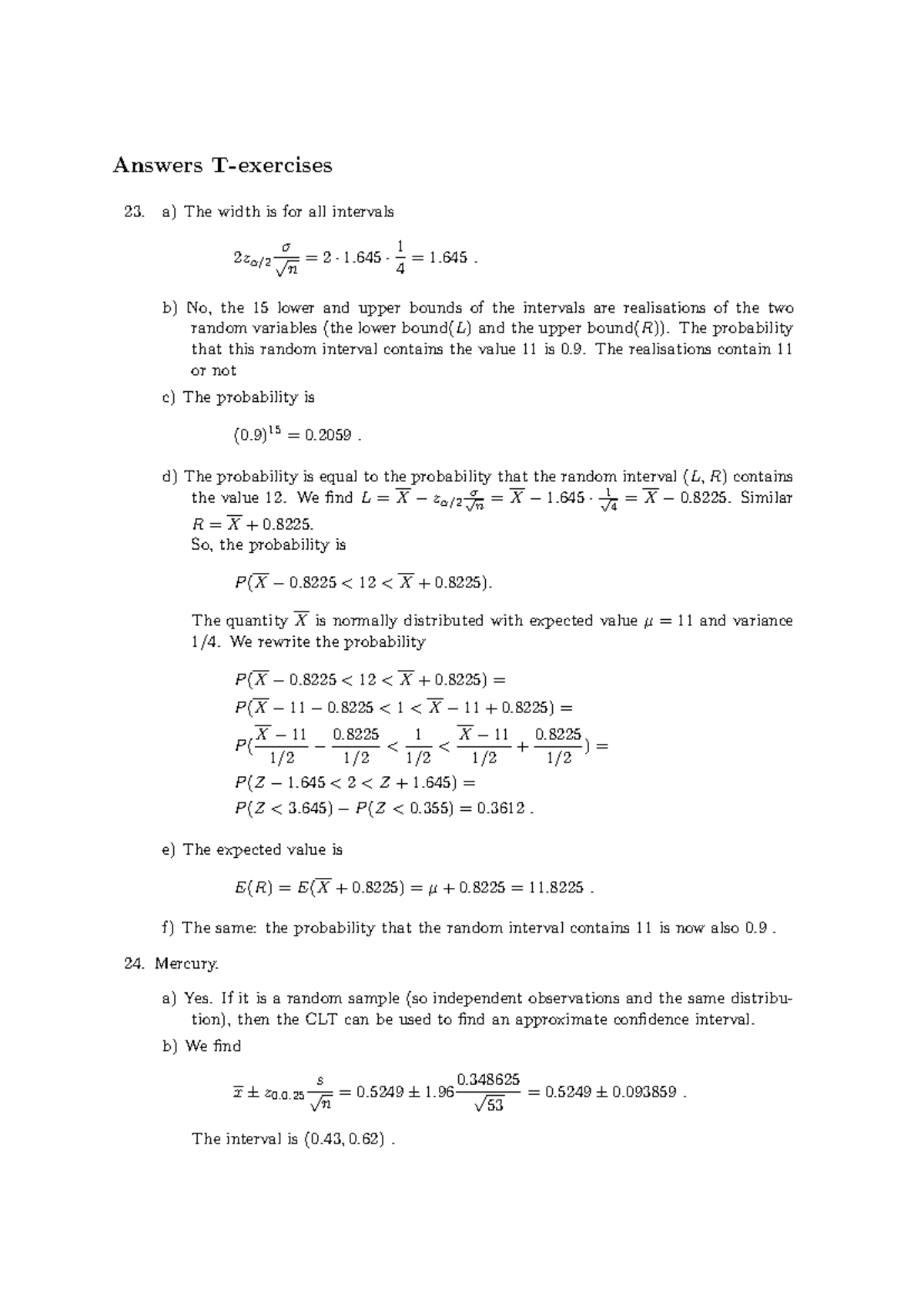 T-Exercises Answers - Week 4: Probability and Confidence Intervals ...