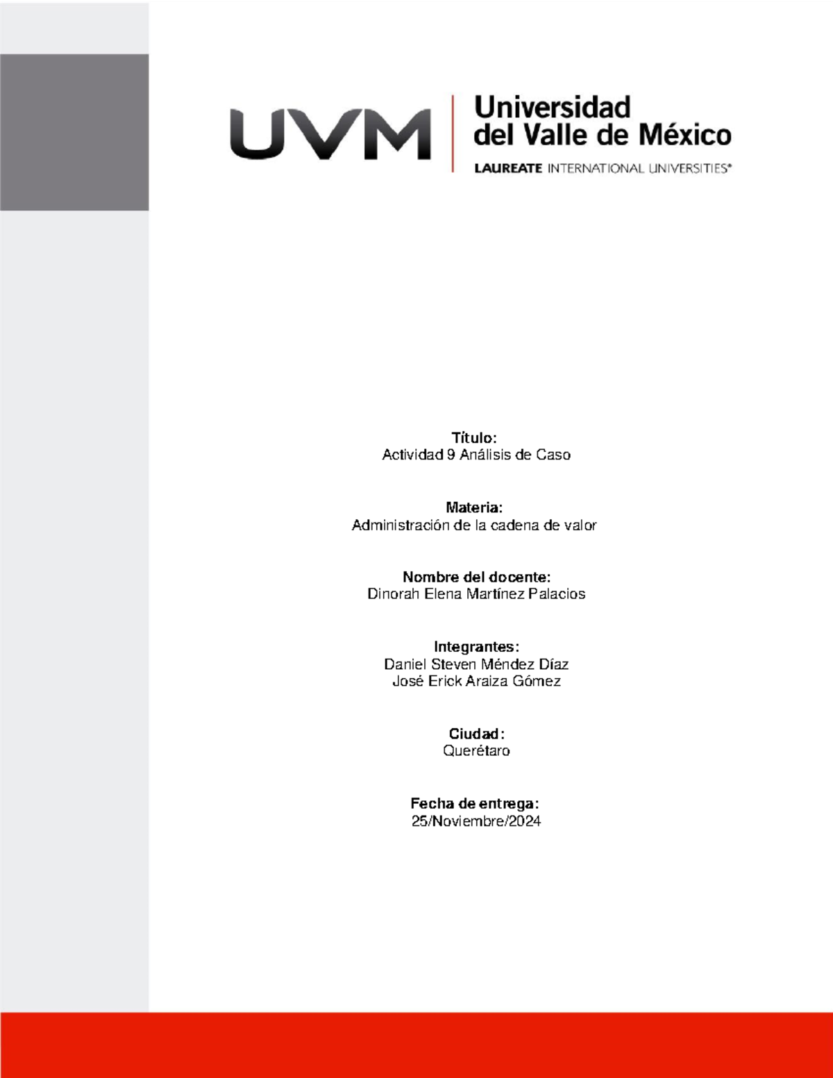 A9 DSMD JEAG - Ejercicios - Título: Actividad 9 Análisis de Caso ...