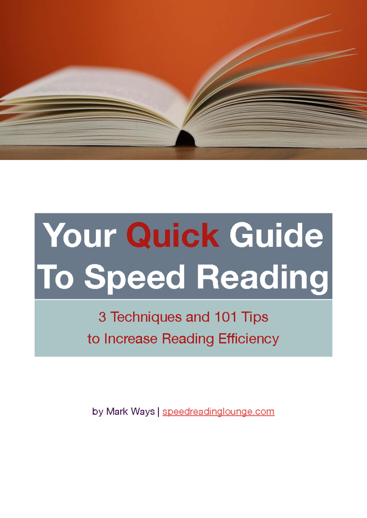 Guide to speed reading - very nice and informative notes - Your Quick ...