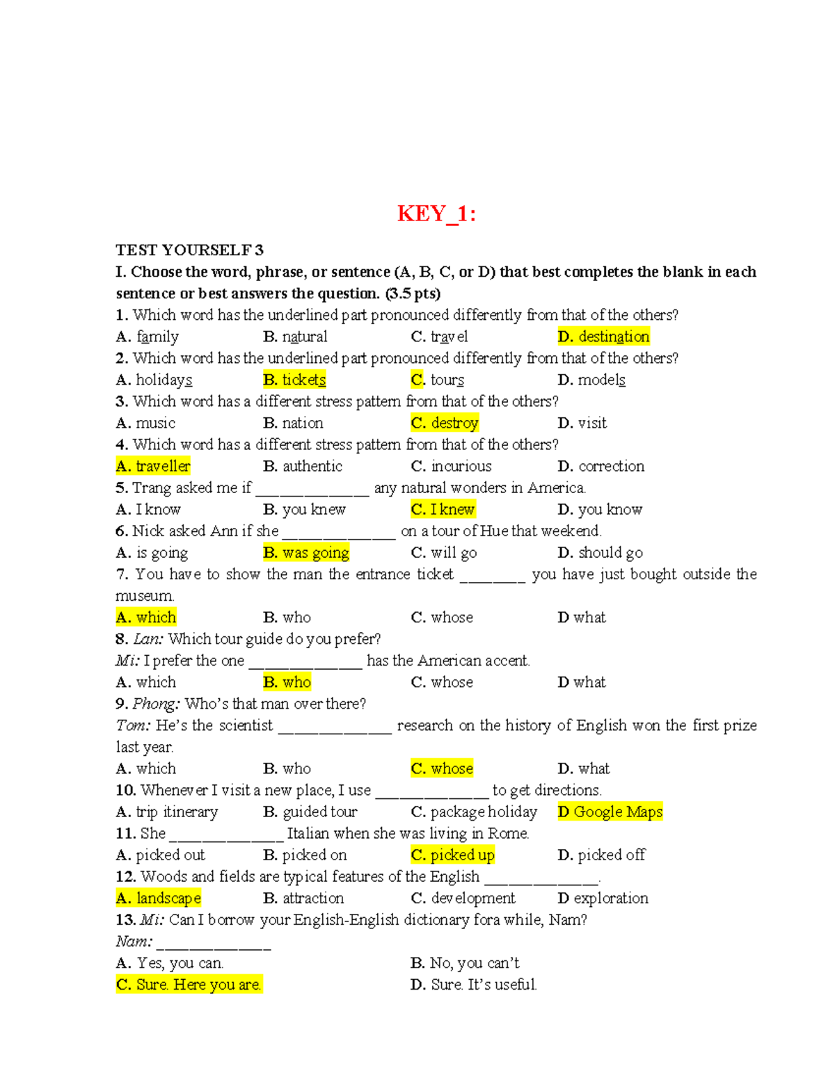 KEY Review for Units 7, 8, and 9 - Practice Test - Studocu