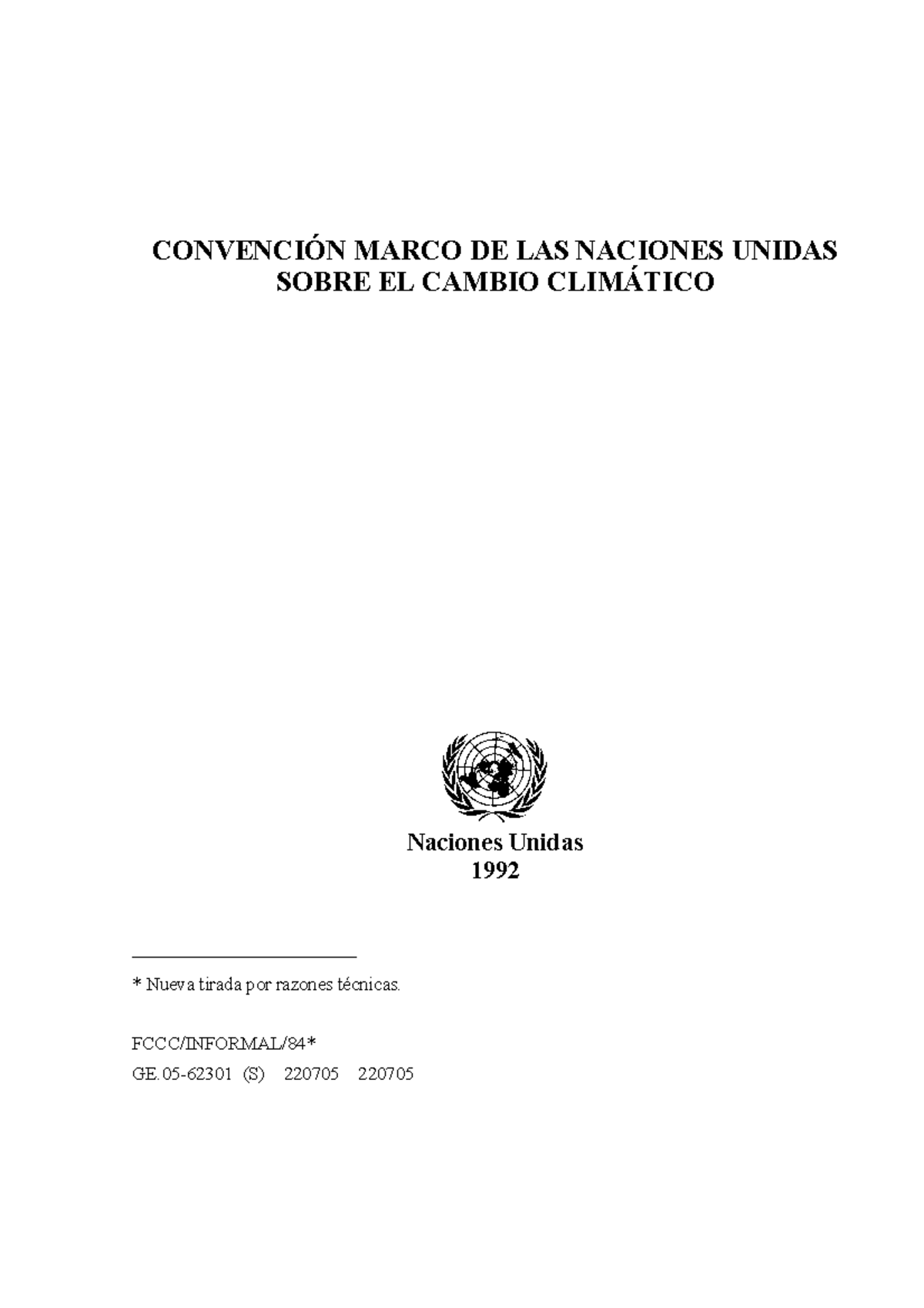 Cmnucc - Convención Marco de las Naciones Unidas sobre el Cambio ...