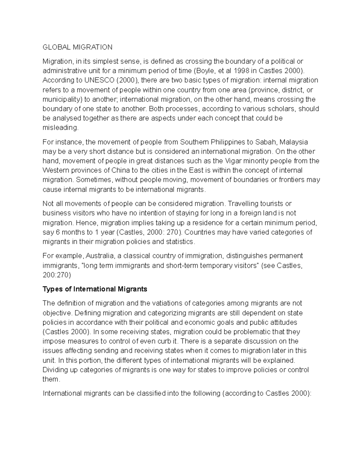 Types of International Migration: Understanding the OFW Phenomenon ...