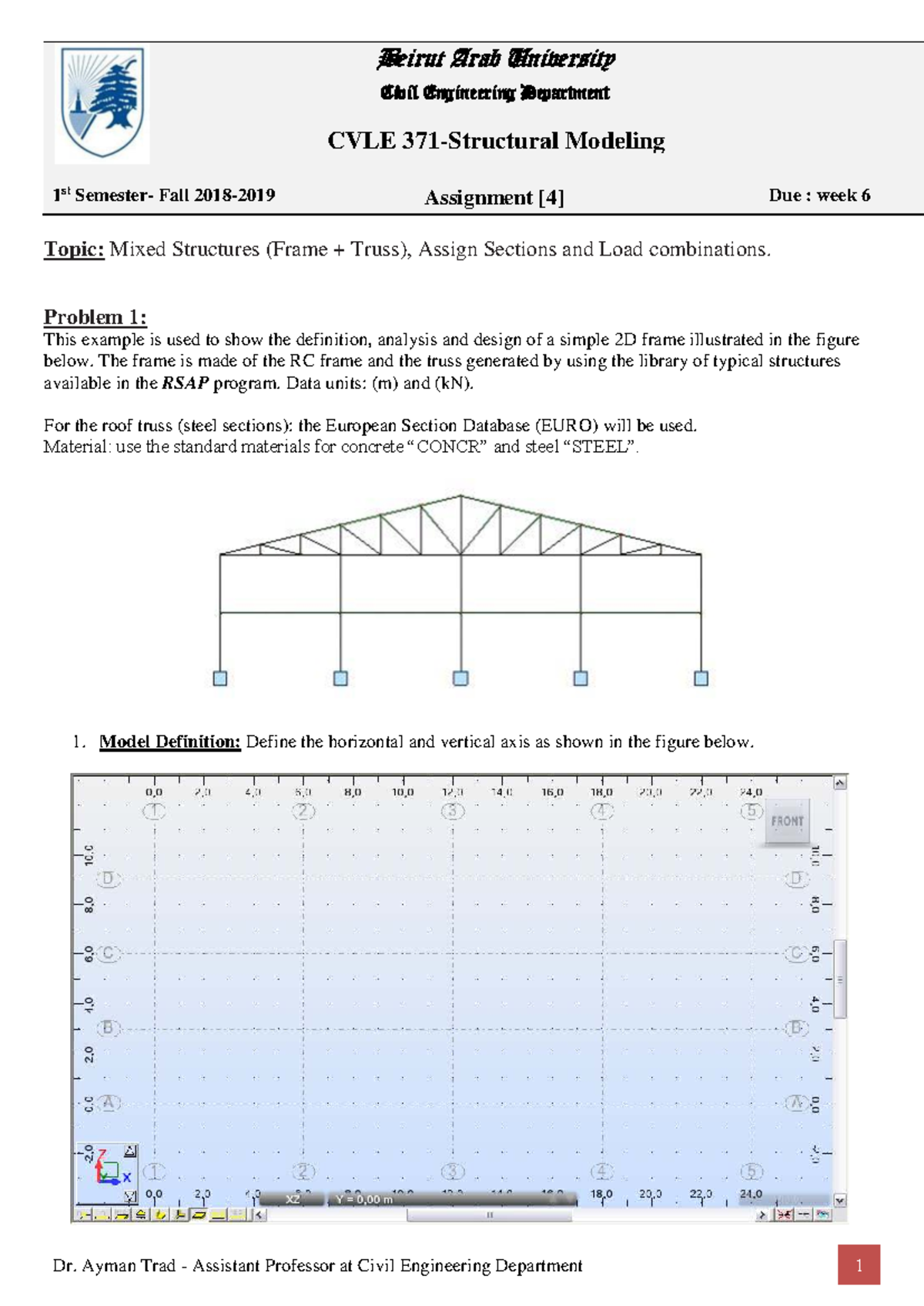 CVLE 1st Fall Assignment: Mixed Structures Analysis & Design - Studocu