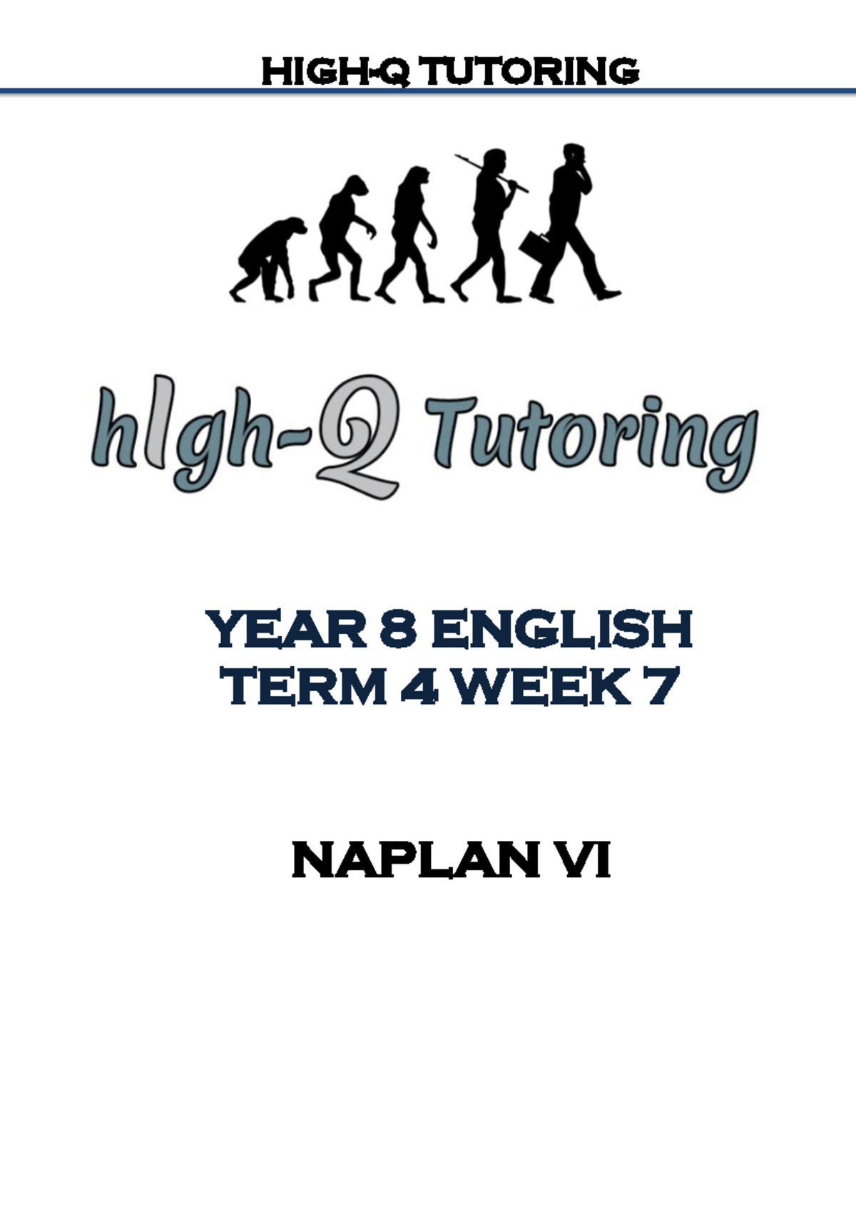 Y8T4W7 NAPLAN 2011 Reading Comprehension Practice - Studocu