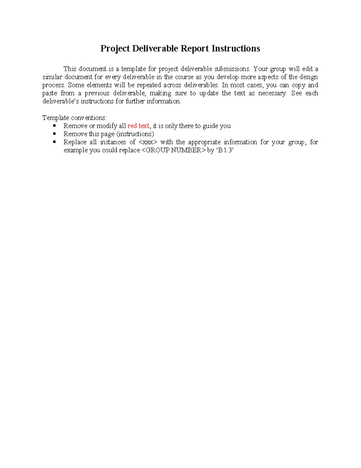 GNG1103 Project Deliverable Report Template Instructions - Studocu