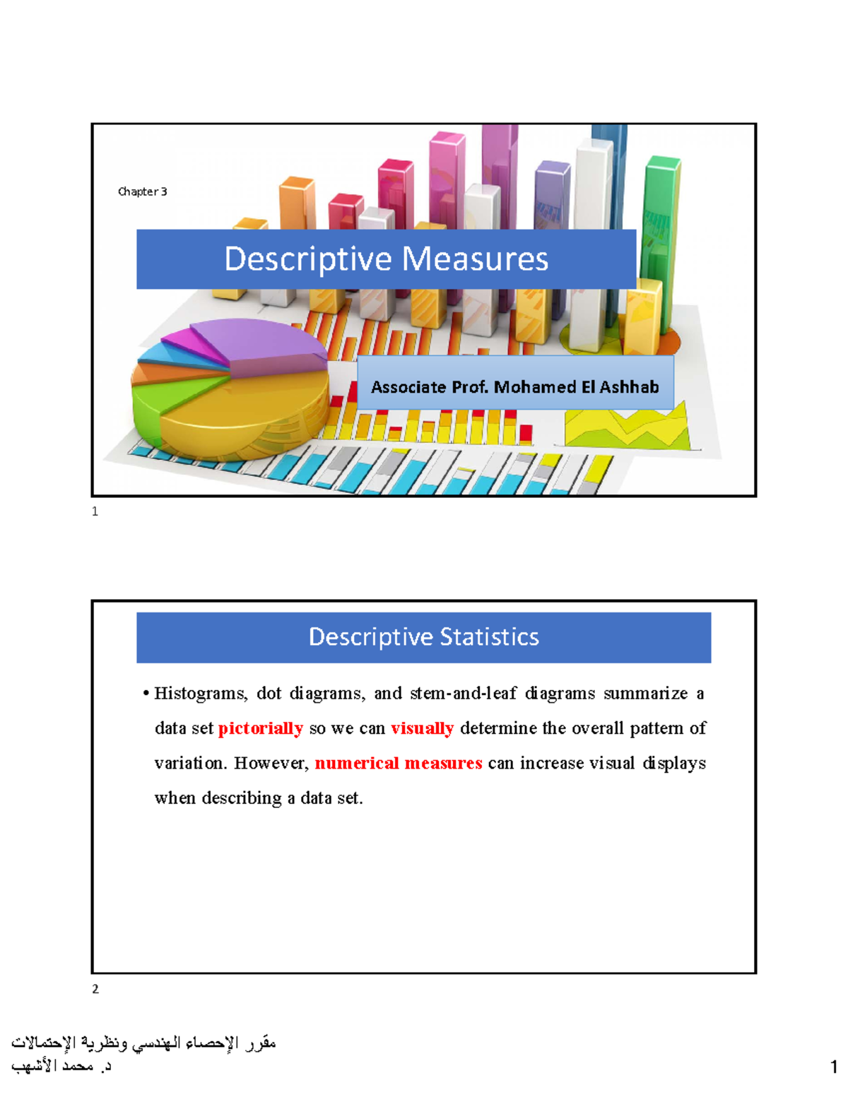 Lecture 3 - Advanced Descriptive Statistics Techniques - Studocu