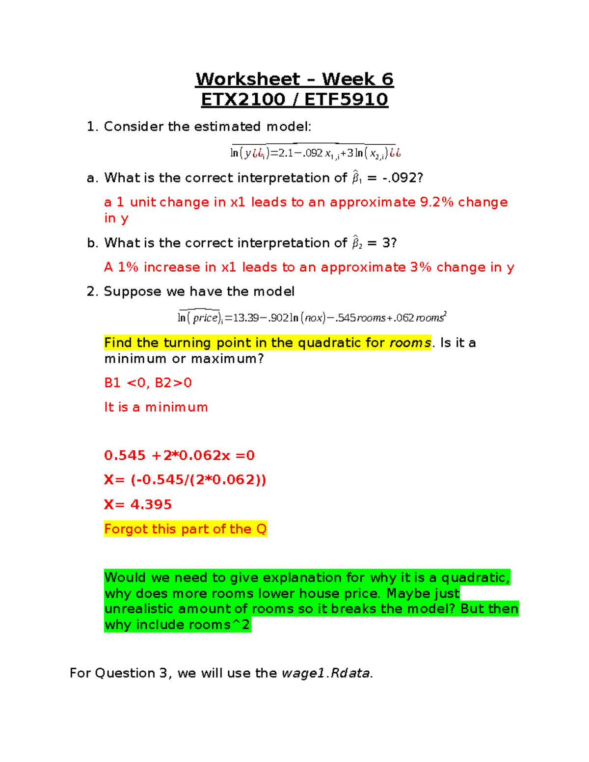 Worksheet Week 6 Notes for ETX2100 ETF5910 Analysis and Hypothesis ...
