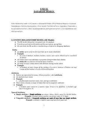 ER model examples - E-R Model Case Studies 1 : Suppose you are given ...