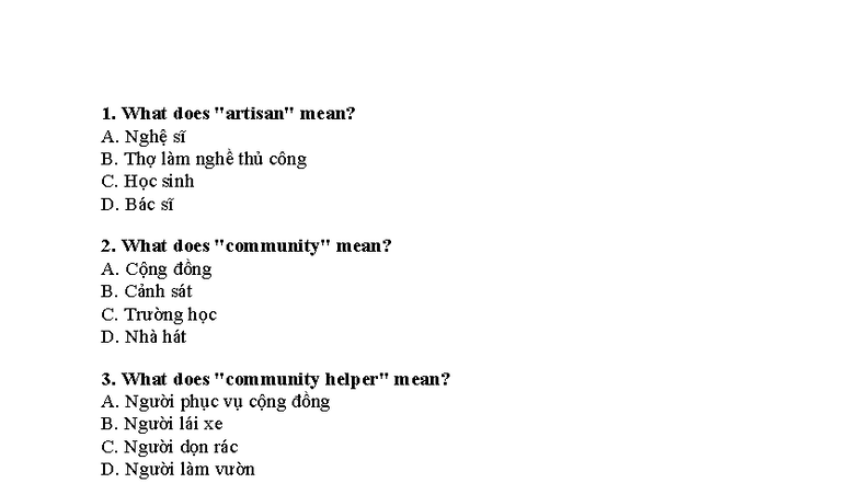 Vocabulary Study Guide: English 11 - Key Terms and Meanings - Studocu