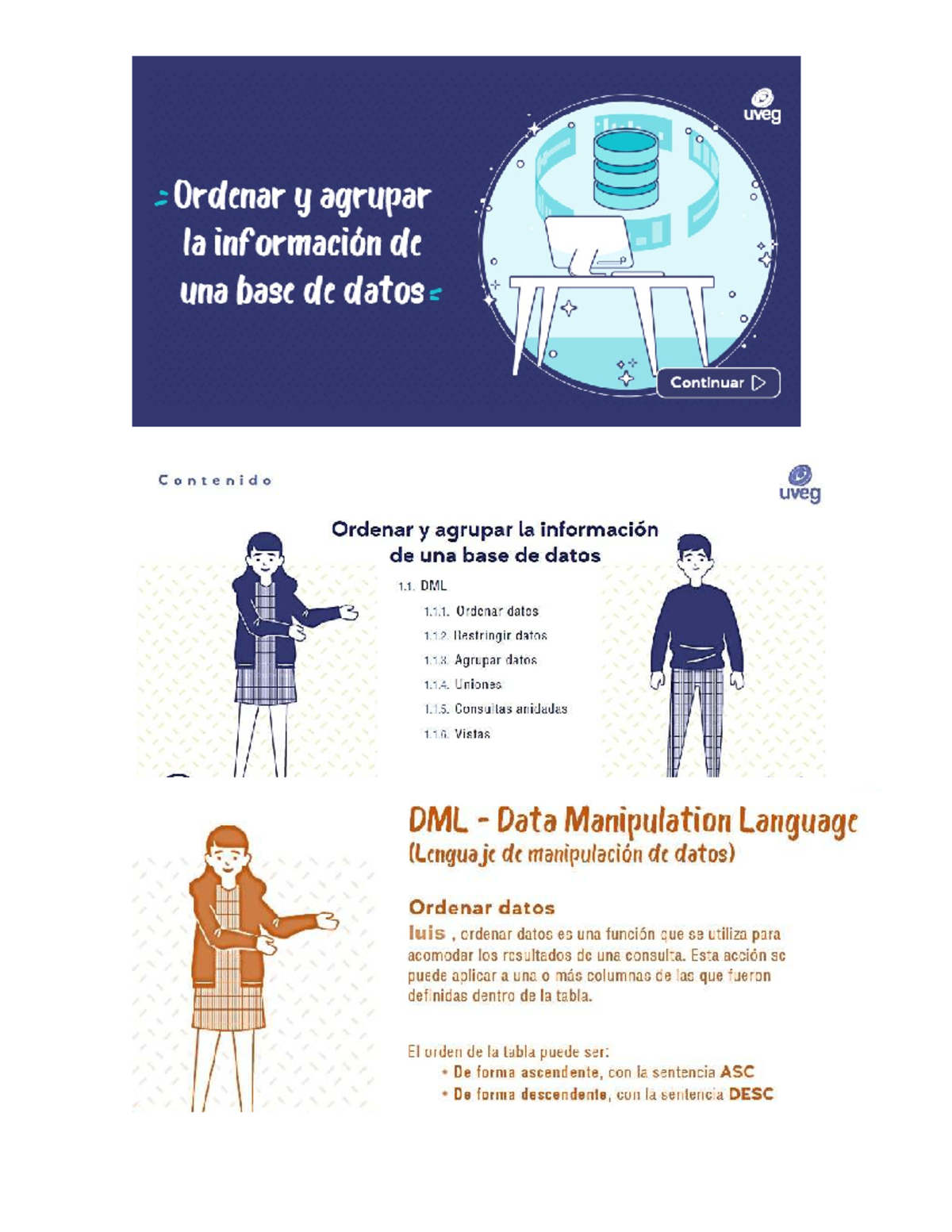L5. Ordenar y Agrupar Datos en MySQL: DML y Consultas Anidadas - Studocu