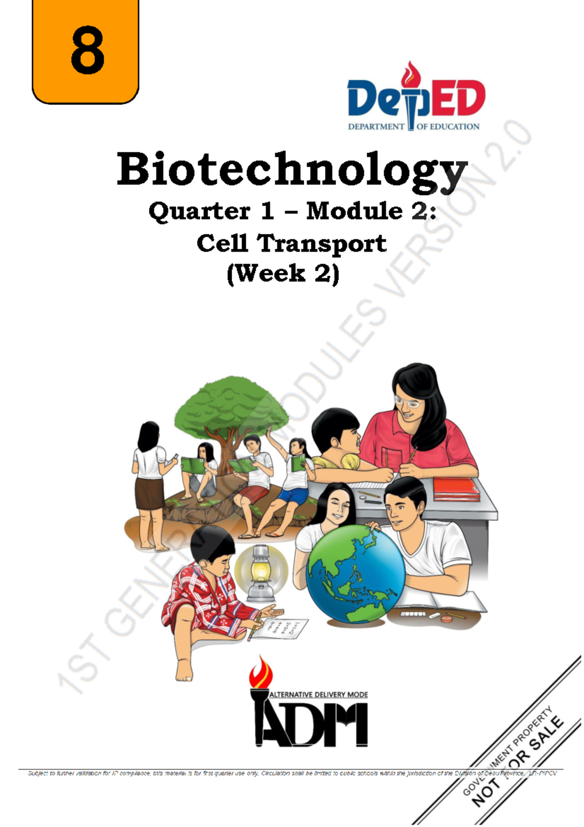 Biotechnology Grade 8: Module 2 - Cell Transport (Quarter 1) - Studocu