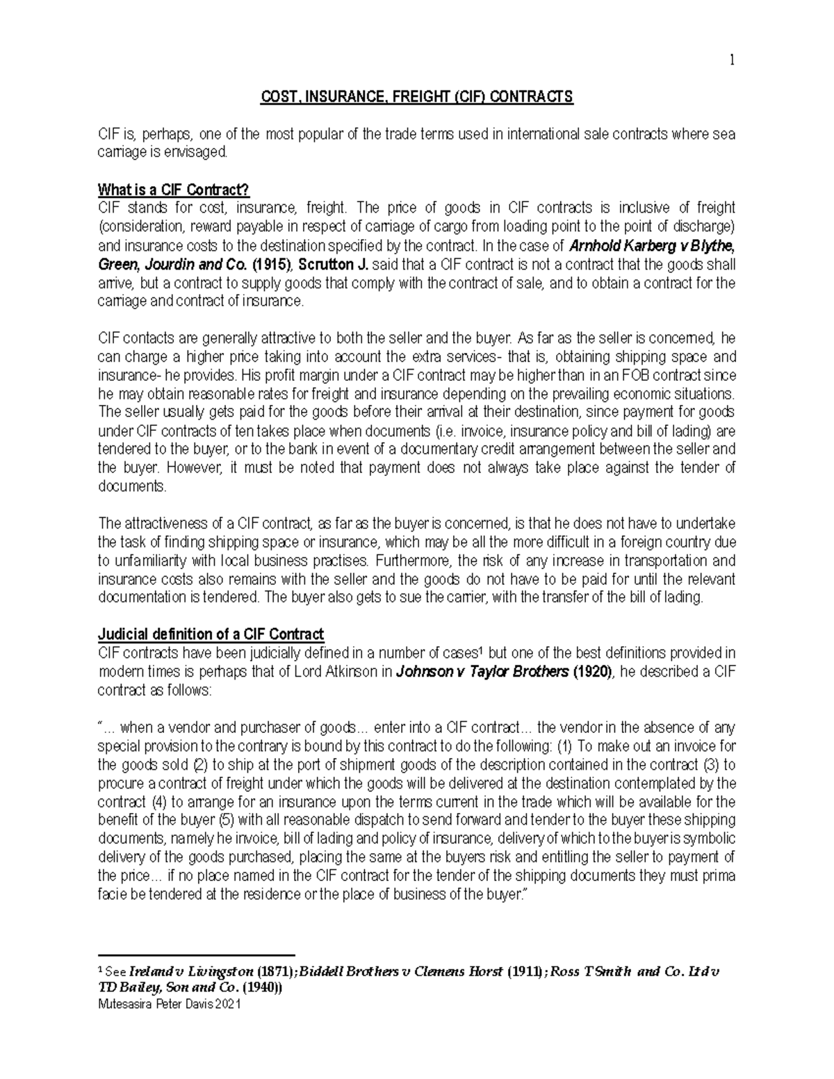 CIF Contracts: Understanding Cost, Insurance, and Freight - BIB IBL ...
