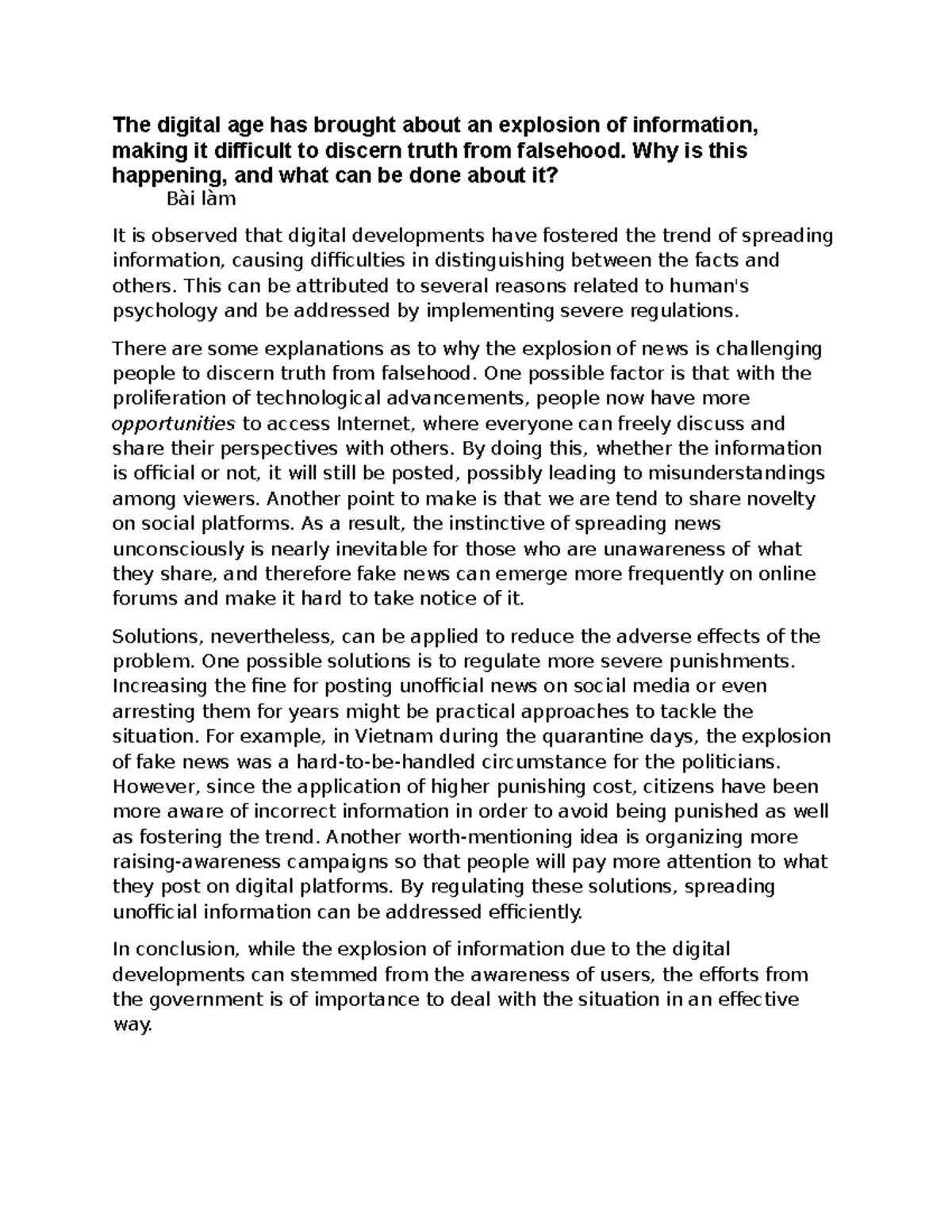 Task 2 đề explosion of in4 - The digital age has brought about an ...