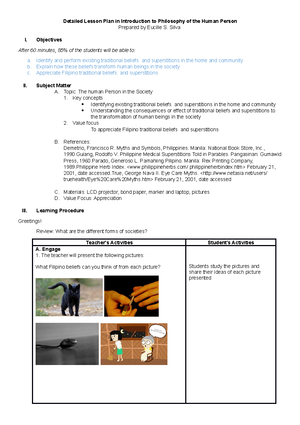7E Detailed Lesson Plan in Science IV - 7E Detailed Lesson Plan in ...