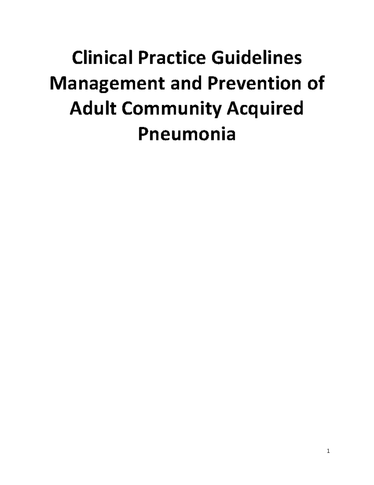 2020 Clinical Practice Guidelines for Community Acquired Pneumonia ...
